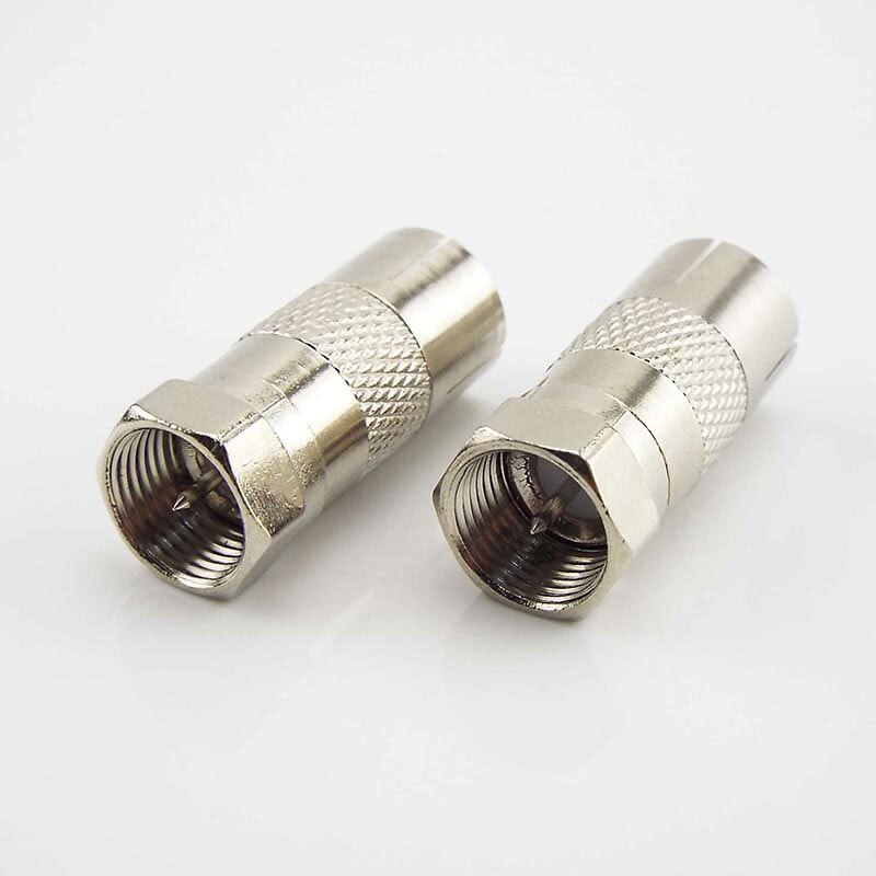 2/5/10pcs Nickel-plated F Type Male Plug Connector... – Vicedeal
