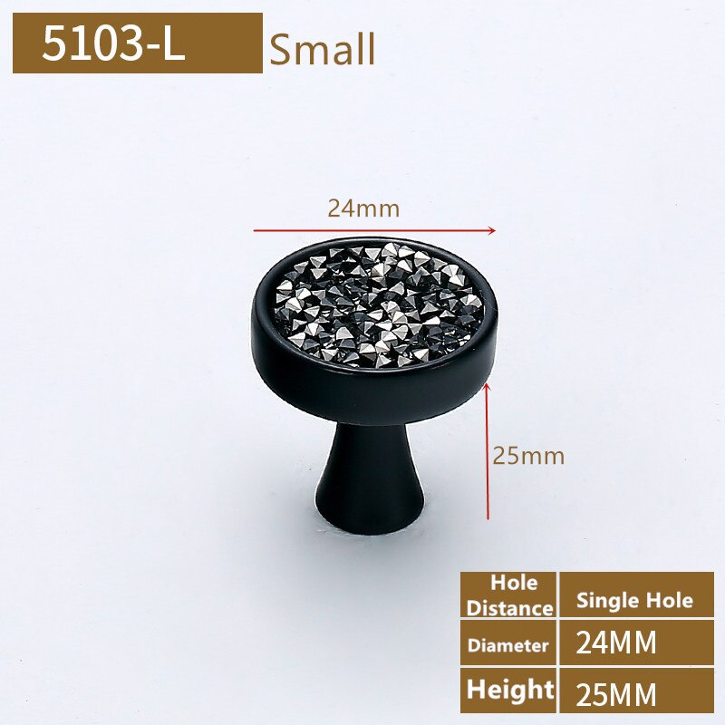 Crystal handle hook decoration Glass Drawer Cabine... – Vicedeal