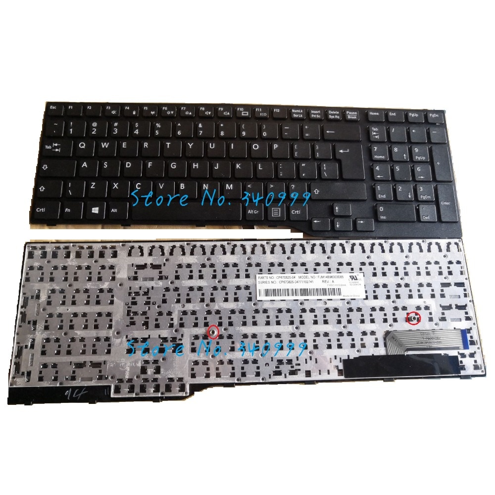 For Fujitsu Lifebook E753 E754 English us keyboard – Grandado