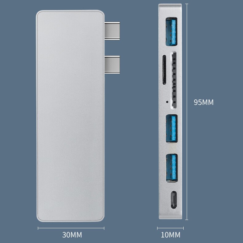 Bru Usb C Hub Voor Macbook Pro Adapter Usb Type C ... – Vicedeal