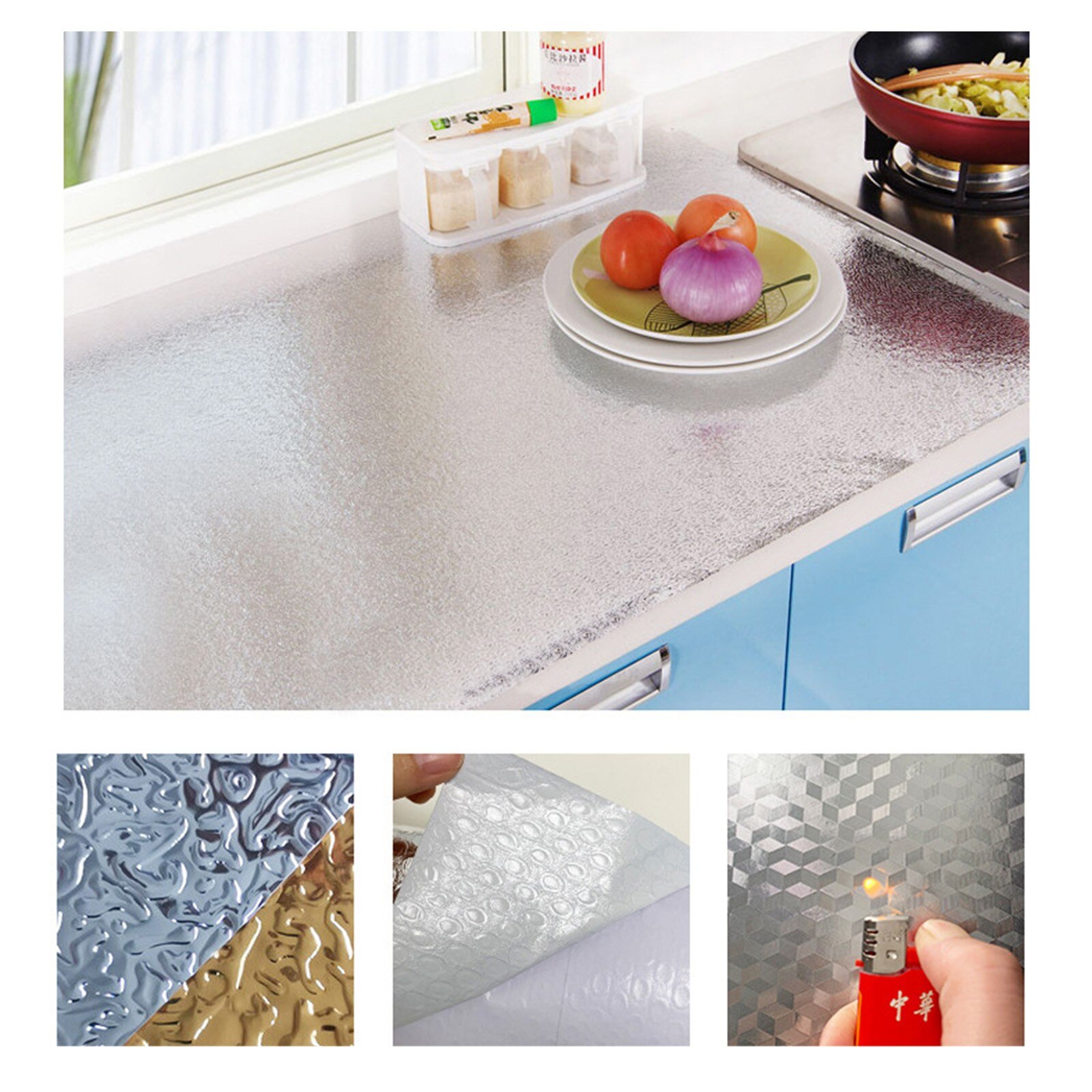 3M/5M/10M Keuken Folie Contact Papier Pvc Muurstic... – Grandado