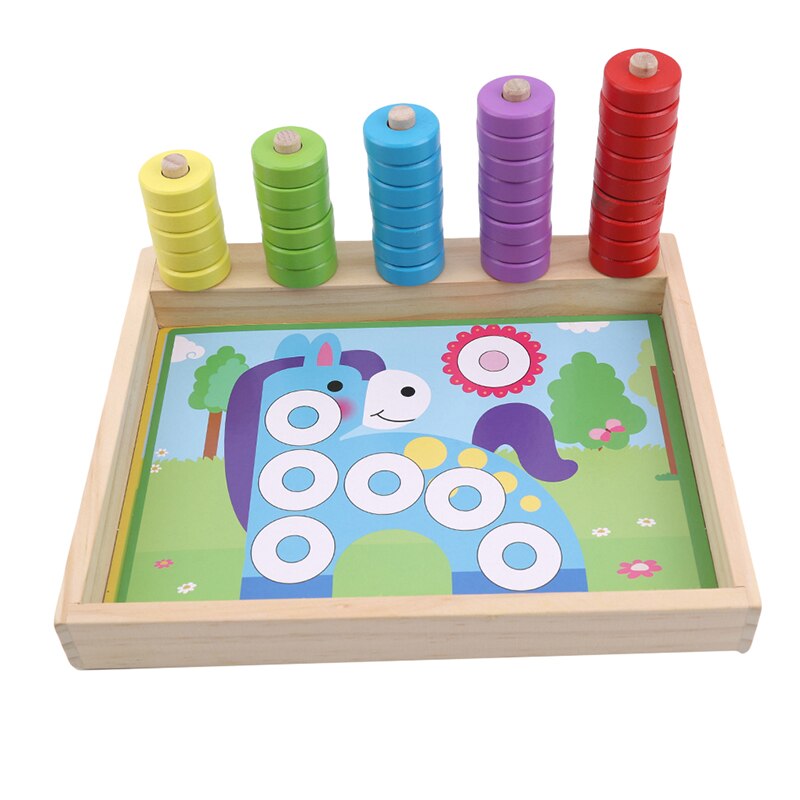 Baby Circle Educational Toys Wooden Shape Sorter E... – Grandado