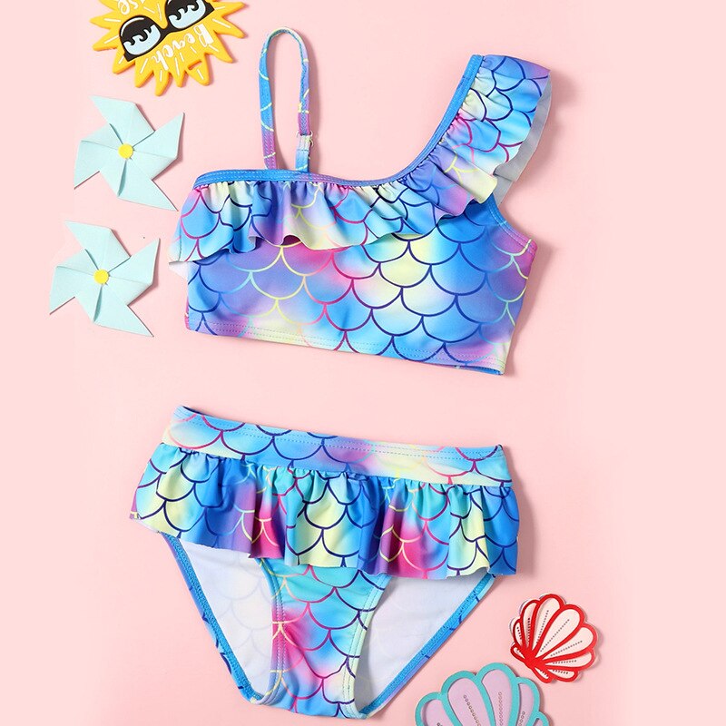 Swim Suits Young Girls Bathing Suits 2pcs One Shou... – Vicedeal