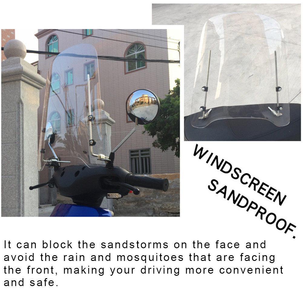 Motorcycle Universal Windshield For Electric Scoot... – Grandado