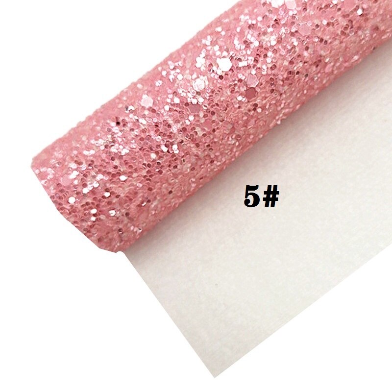 Crystal Roze Chunky Glitter Vinyl Stof Blad Voelde... – Grandado