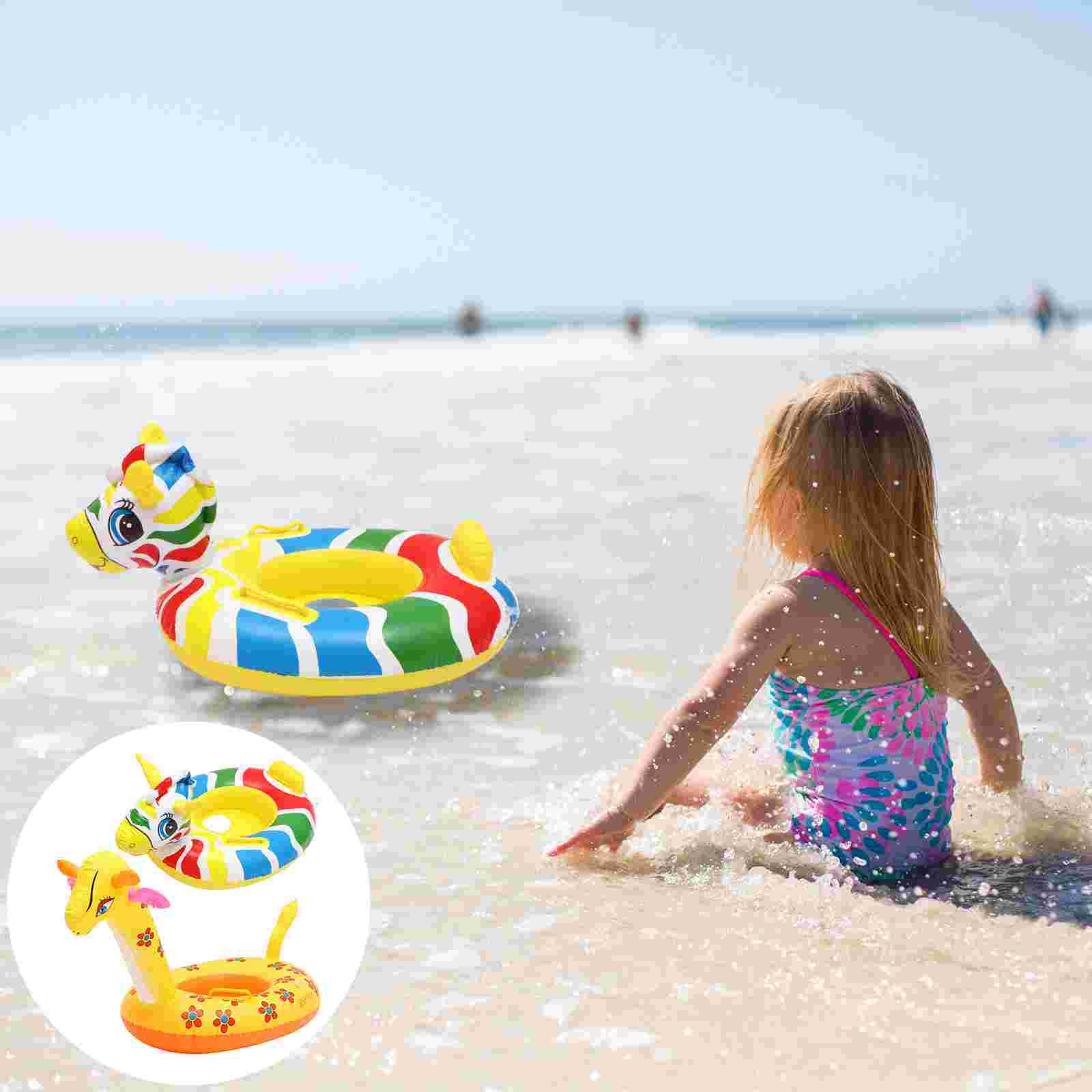 2pcs Baby Swimming Ring Summer Float Seat Animal B... – Grandado