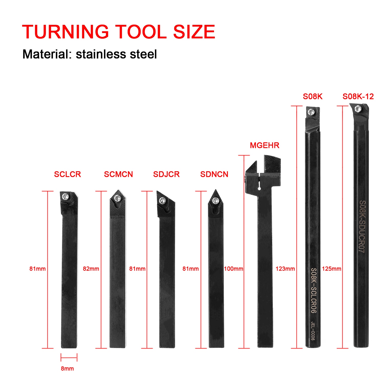 7pcs 10mm Shank Lathe Turning Tool Holder Boring B... – Vicedeal