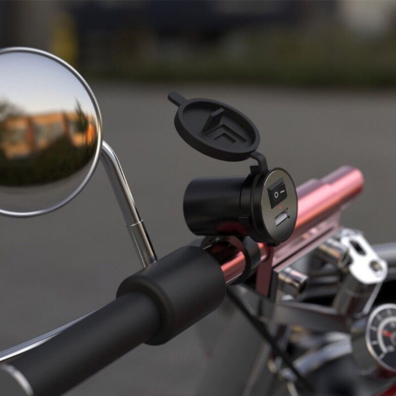 Universal Motorcycle Handlebar USB Charger with Sw... – Grandado