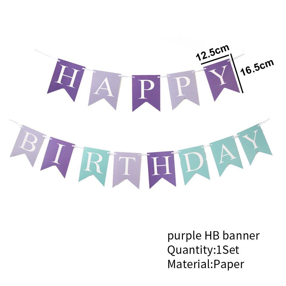 1Set Birthday Paper Flag Banner&Flags Garland Bunt... – Grandado