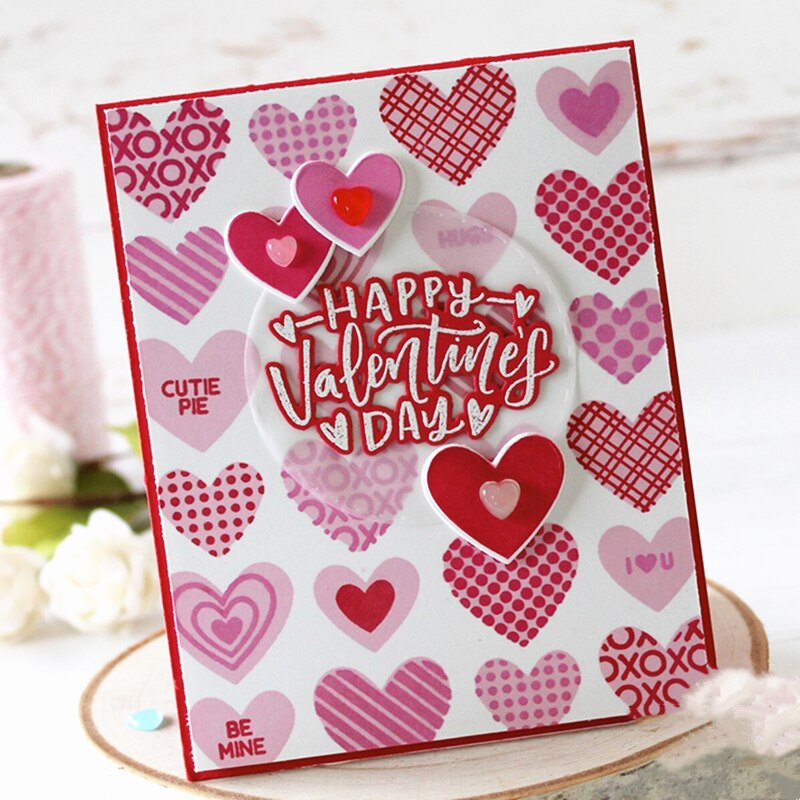 Valentine's Day Love Greeting Card Metal Cutting D... – Grandado