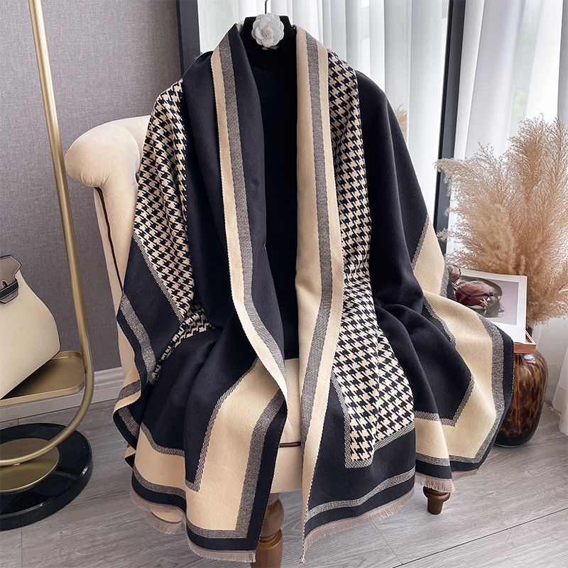 Luxury Brand Two-Sided Jacquard Scarf pashmina Cas... – Grandado