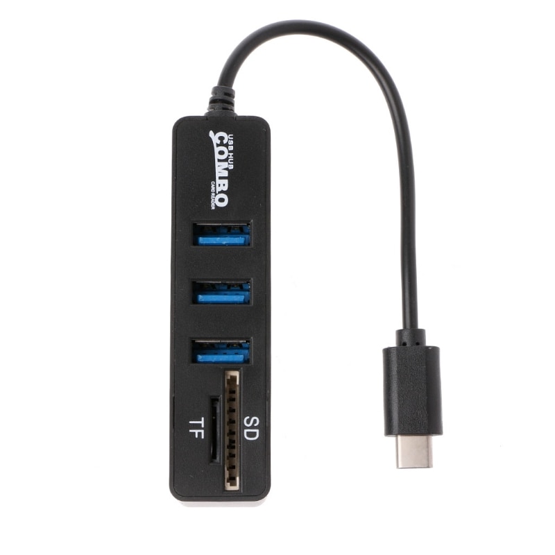 3 Port Usb 2.0 Hub Usb 3.1 Type C Kabel Otg Sd/Tf ... – Vicedeal