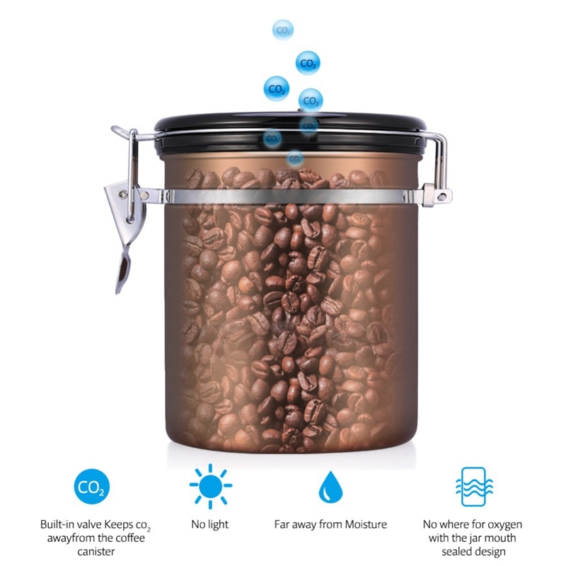 Coffee Flour Sugar Stainless Steel Container Dili ... – Vicedeal