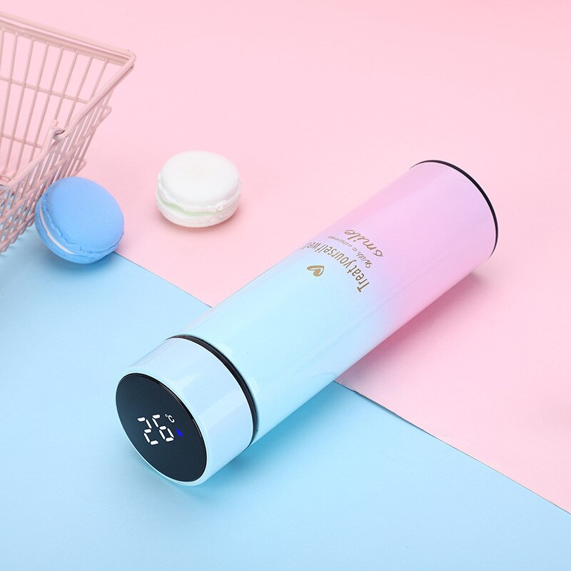 500ML Smart Thermos Water Bottle Led Digital Tempe... – Vicedeal