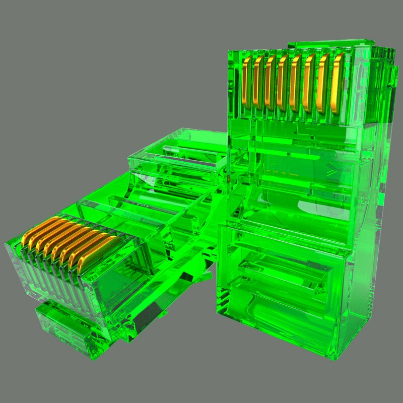 ZoeRax RJ45 Cat6 Pass Through Connectors, Assorted... – Grandado