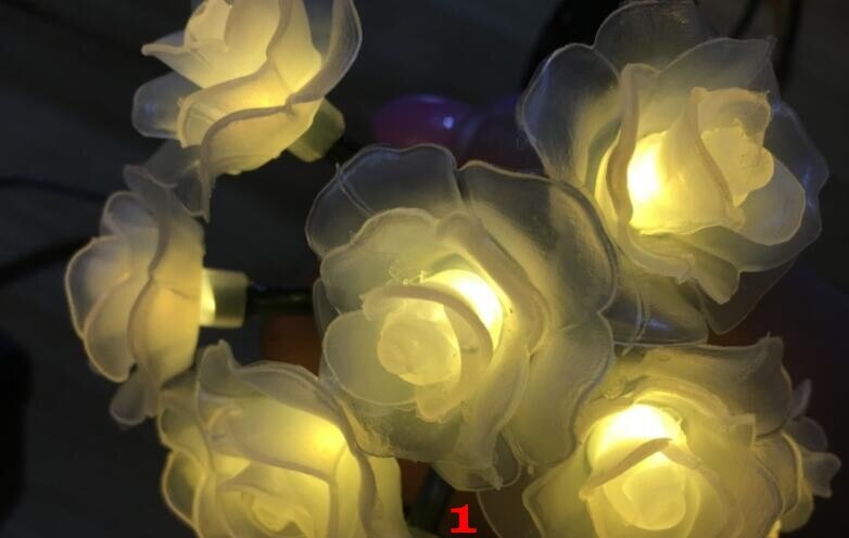 LED rose flower string light decoration coloured l... – Grandado
