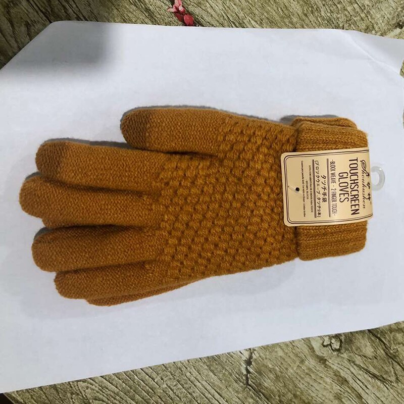 Vinter varma stretch stickade handskar för kvinnor... – Grandado