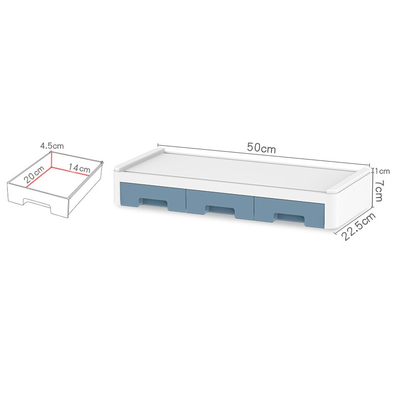 Monitor Riser Stand Desk Shelf with Drawer Keyboar... – Grandado