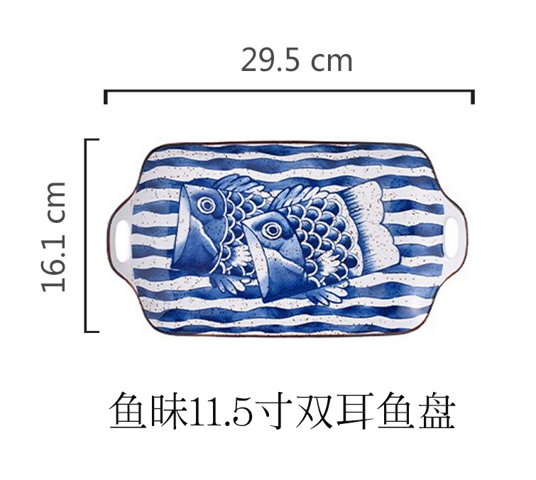 Miss Odd Deep Fish Plate Oval Home Nordic Steamed ... – Grandado