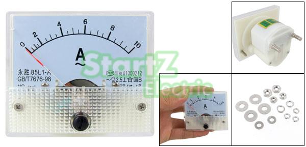 Ac Analog Meter Panel 10a Amp Current Ammeters 85l Grandado