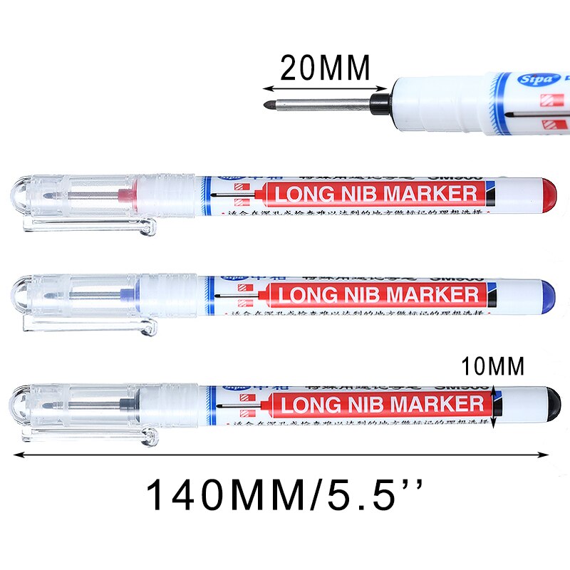 5pcs 20mm Long Head Markers Pen Woodworking Decora... – Vicedeal