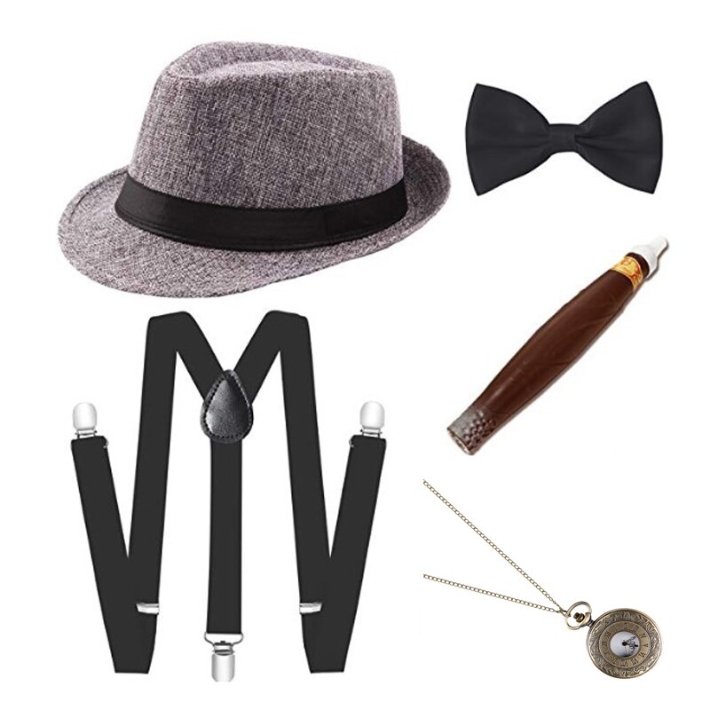 1920S Mens Great Gatsby Accessories Set Roaring 20... – Grandado