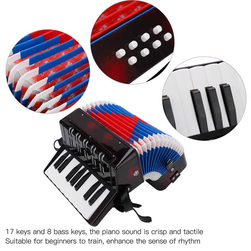 17Key 8 Bass Accordion ABS Environmental Accordion... – Grandado