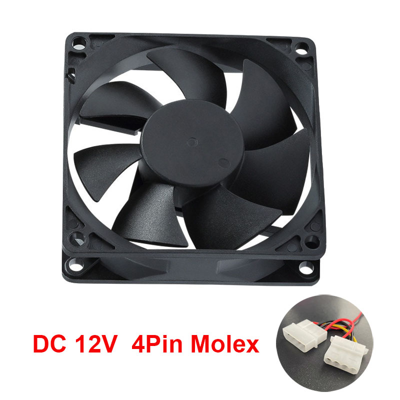 3Pin 8cm Cooling Fan PC Computer Case DC 12V Molex... – Grandado