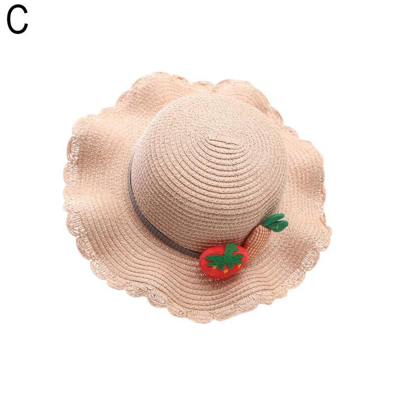 Cute Summer Kid Sun Hats Children Beach Girls Stra... – Grandado