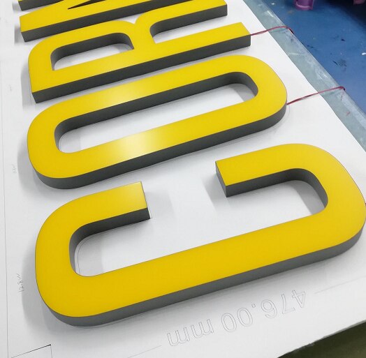 Advertising large 3D front lit illuminated signage... – Vicedeal