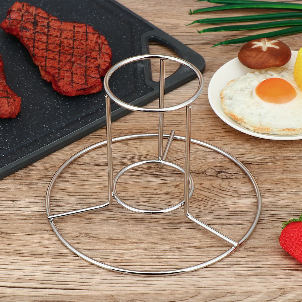 Practical Oven BBQ Silver Chicken Roaster Rack Bee... – Vicedeal