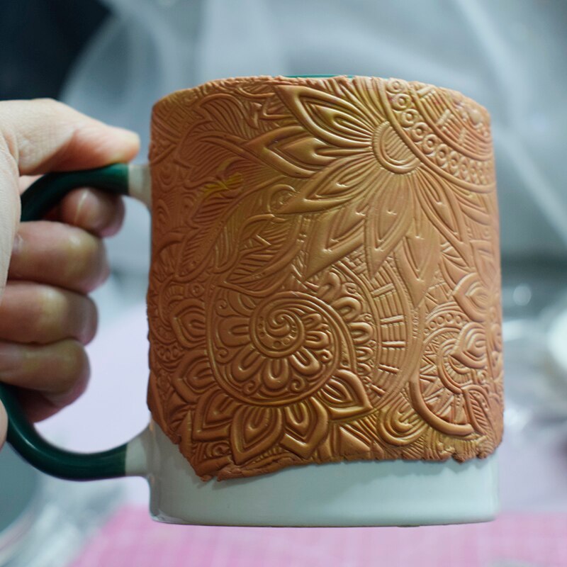 Pottery Embossing Tool Mandala Pattern Texture Sta... – Grandado