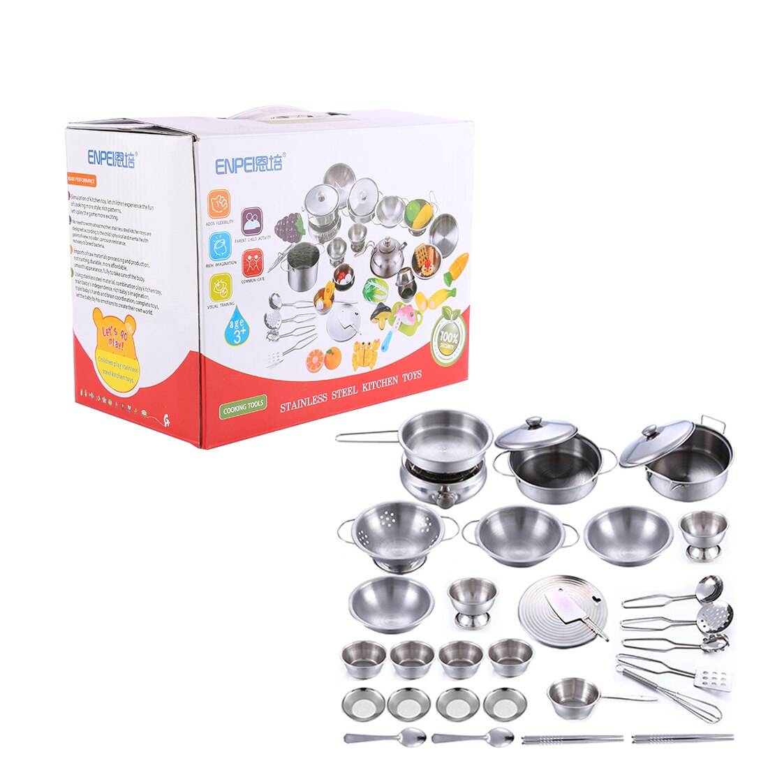 16/25/32Pcs Stainless Steel Miniature Cooking Set ... – Grandado