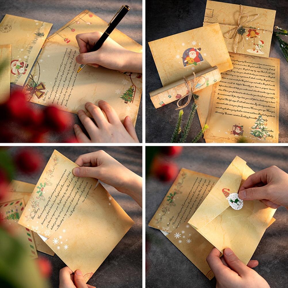 Christmas Series Vintage Brown Kraft Paper Writing... – Vicedeal