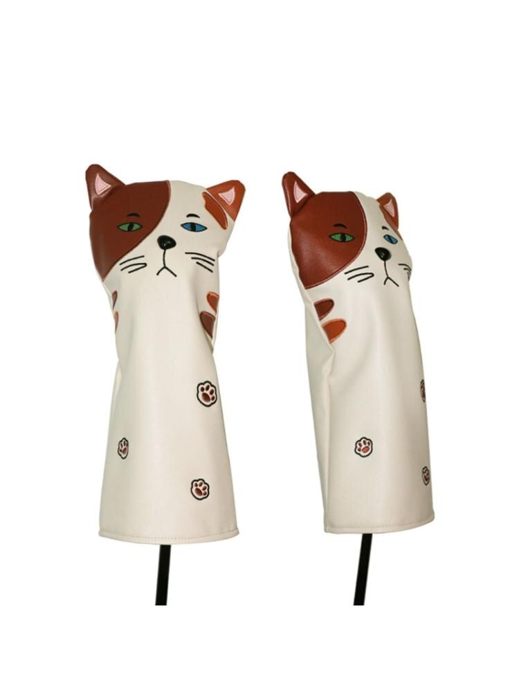 4 Stuks Leuke Cartoon Kat Hoofd Golf Headcovers Te... – Grandado