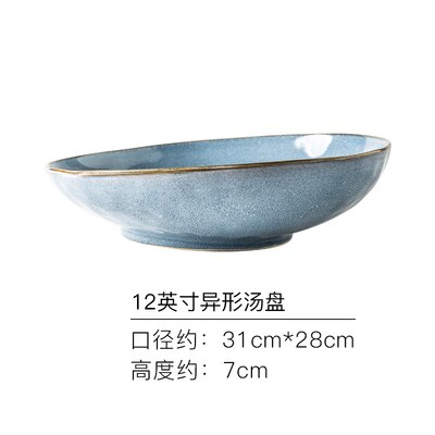Japanese style ceramic modern western food plate m... – Grandado
