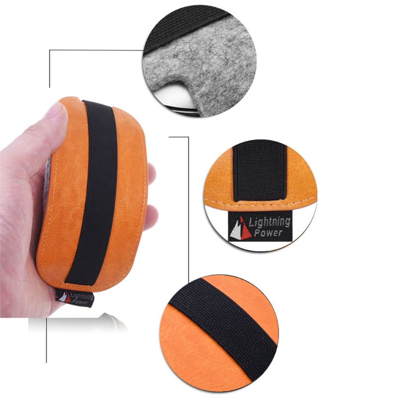 PU Leather Felt Mouse Pouch Case Dust Cover Mice S... – Grandado