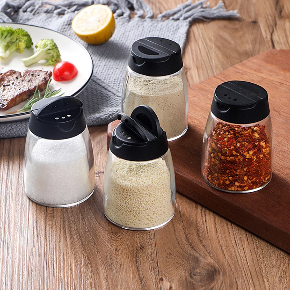 Sifter Loose Powder Jars Clear Spice Salt Pepper S... – Grandado