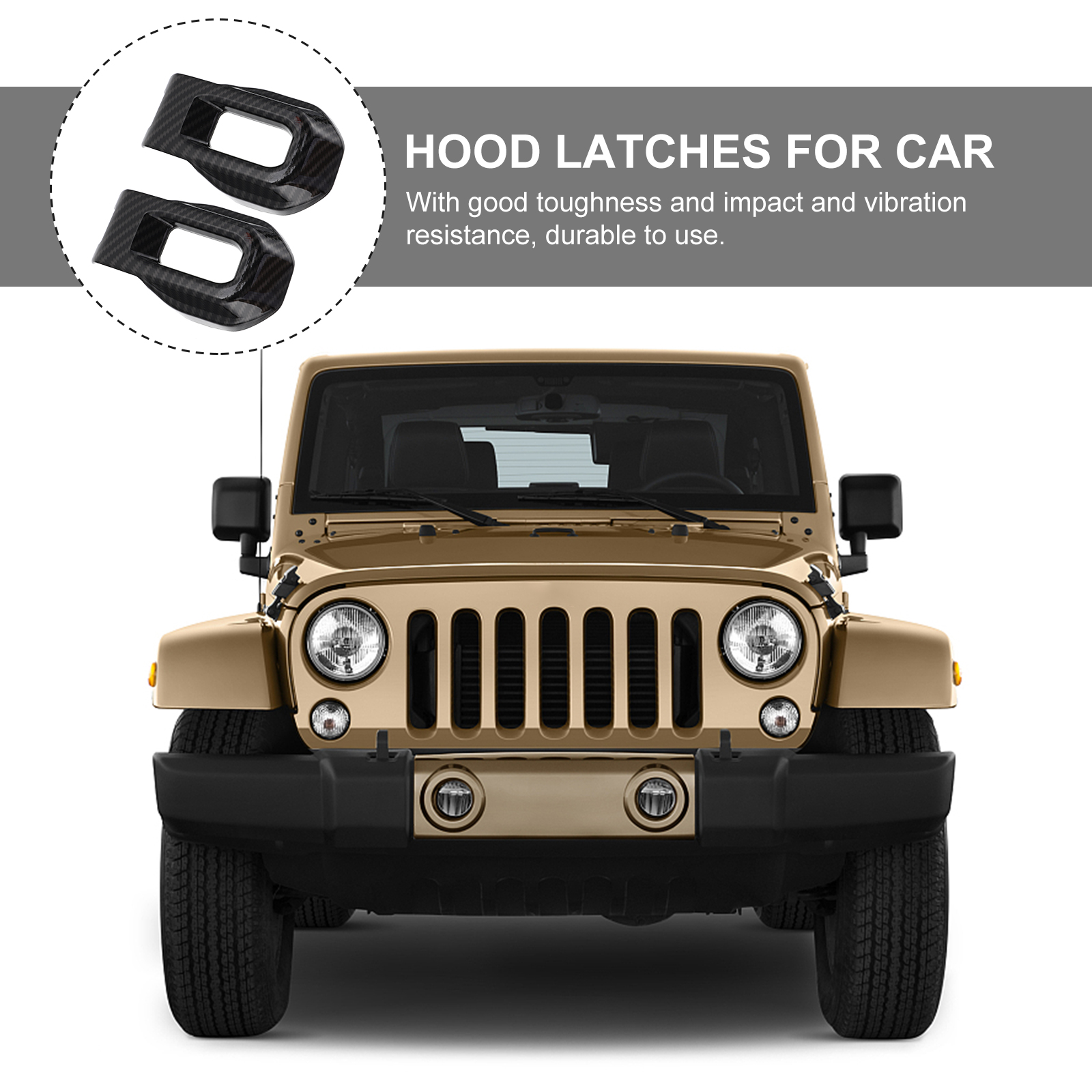2pcs Car Hood Latches Hood Lock Catch Latches Kit ... – Vicedeal