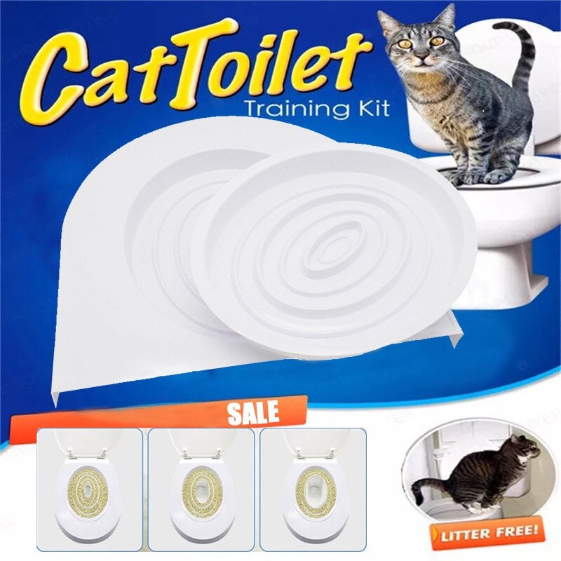 Portable Cat Toilet Pet Cat Puppy Toilet Seat Pad ... – Grandado