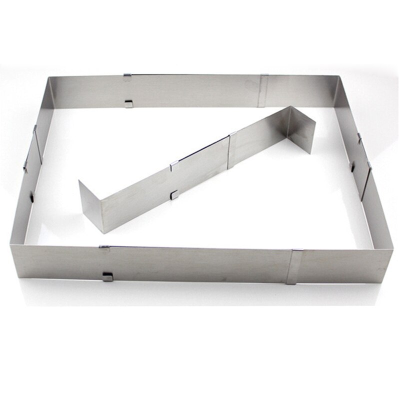 Adjustable Cake Ring Mold Stainless Steel Square R... – Vicedeal