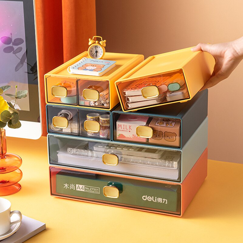 Stapelbaar Desk Organizer Storage Drawers Plastic ... – Grandado