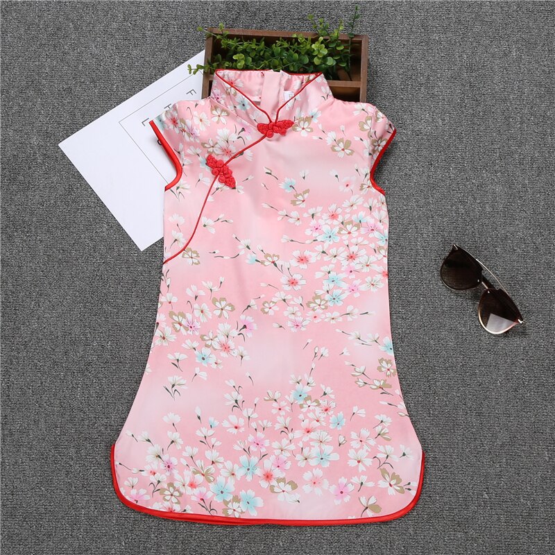 Chinese Traditional dress Girl's Cheongsam Dress L... – Vicedeal