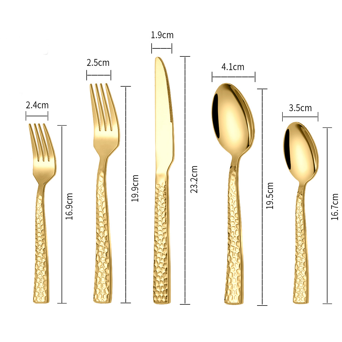5Pcs Cutlery set Stainless steel tableware set for... – Vicedeal