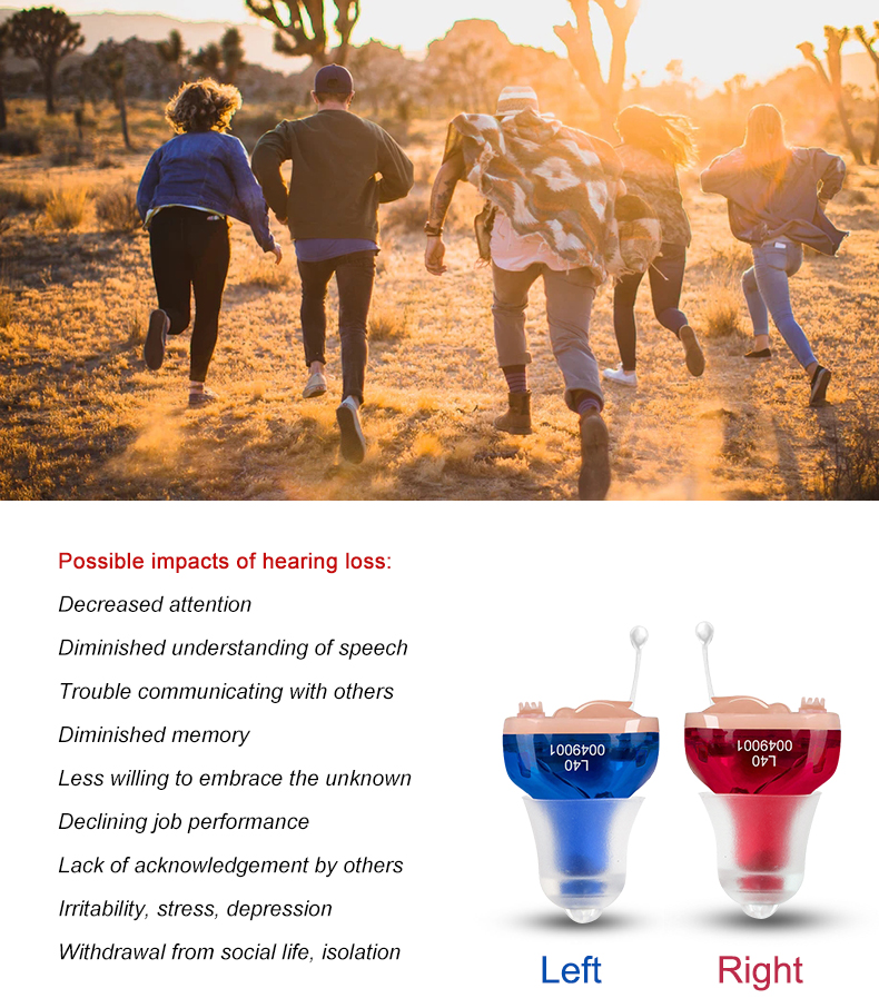 Incensonic L40 Audifonos Exquisite Mini CIC Hearin... – Grandado