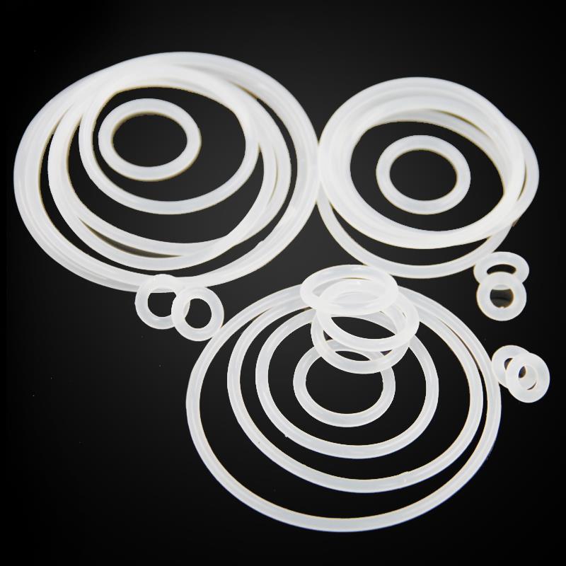 10Pcs White Food Grade Silicone Rubber O-Ring Seal... – Grandado
