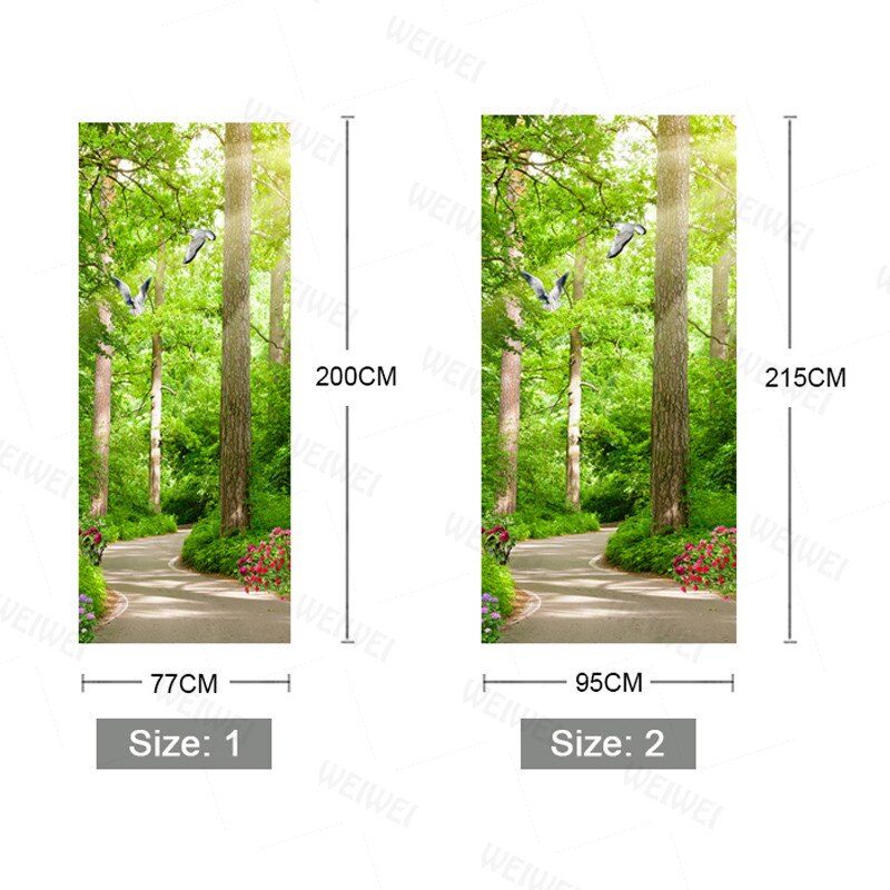 Forest Small Road Nature Landscape Mural Waterproo... – Grandado