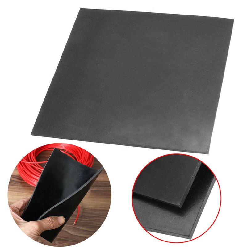 1pc Black Square Smooth Finish Rubber Sheet High T... – Vicedeal
