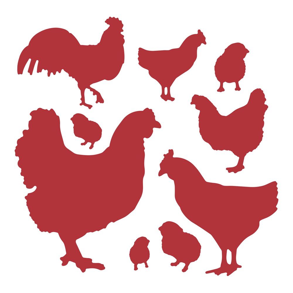 Chicken And Bird Dies Scrapbooking Metal Cutting D... – Grandado