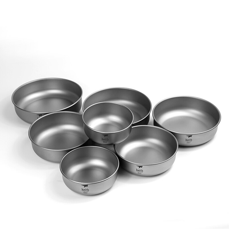 Plate Sets Titanium Bowl one Set 7 Pieces Family K... – Grandado